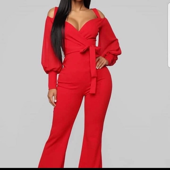 Pants And Jumpsuits Sexy Red Jumpsuit Poshmark